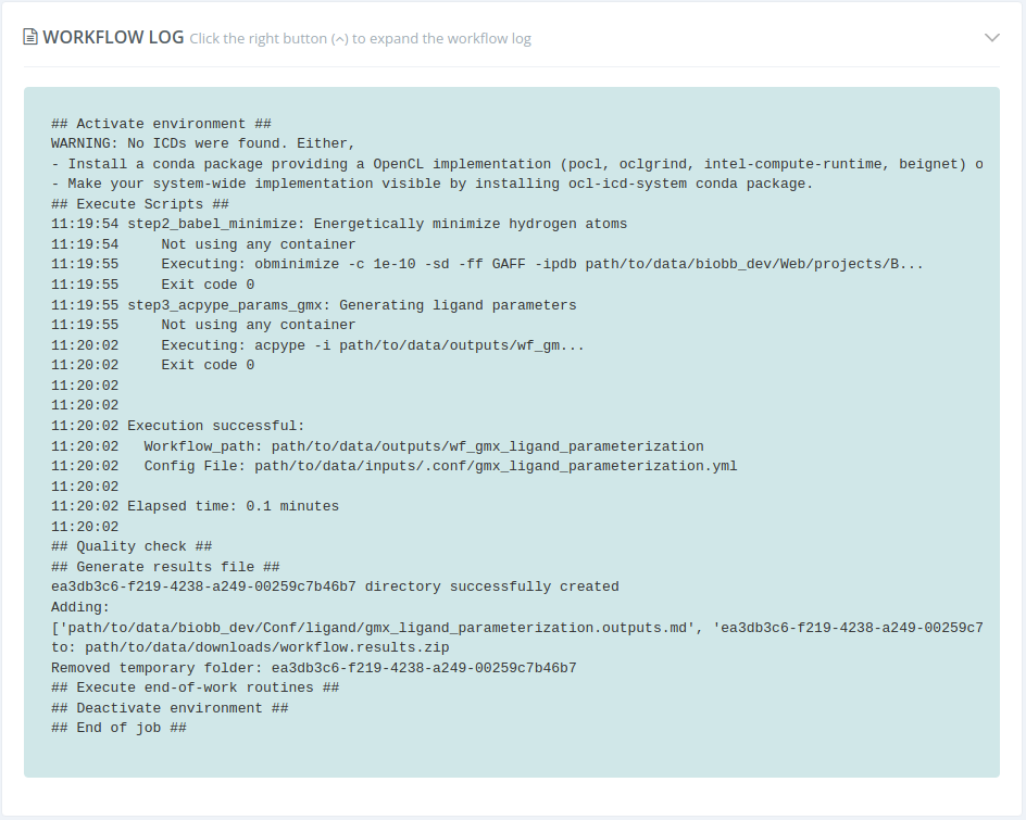 Help - BioExcel Building Blocks Workflows